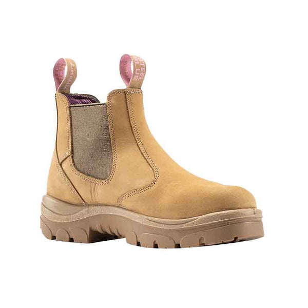 Shop Steel Blue Hobart Womens Soft Toe Work Boots | Sand | The Next Pair