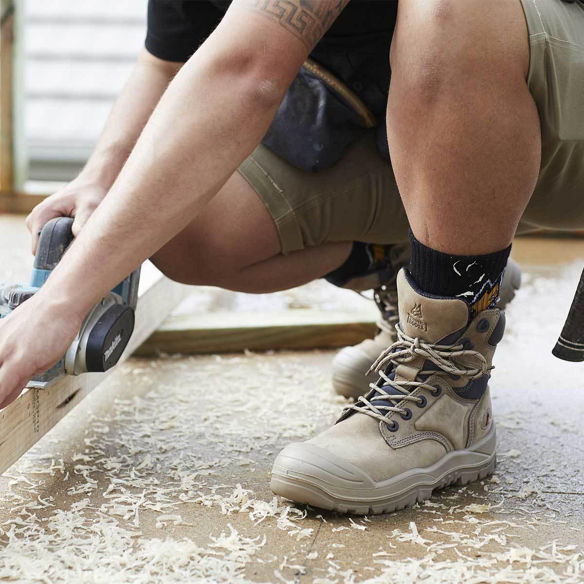 Buy Mongrel 561060 Safety Steel Toe Work Boots - Stone | The Next Pair