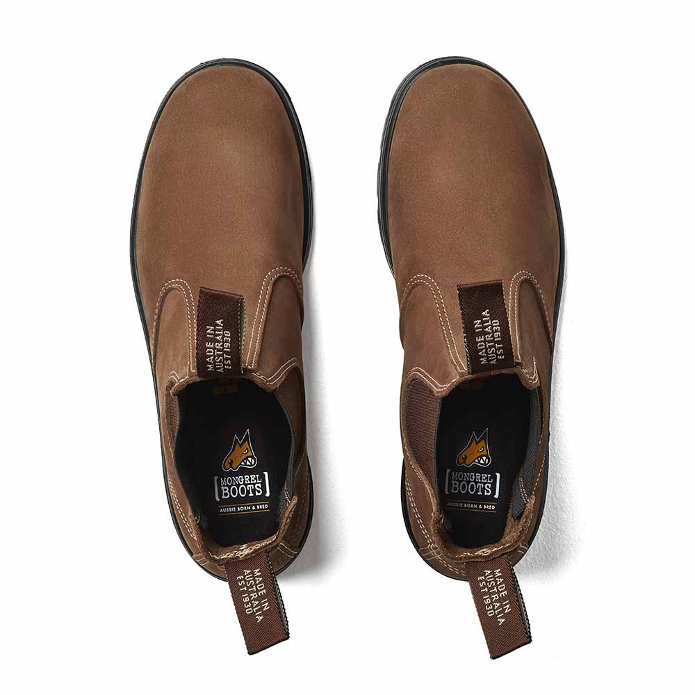 Shop Mongrel K9 Elastic Sided Chelsea Boots | Vintage Brown | Next Pair ...