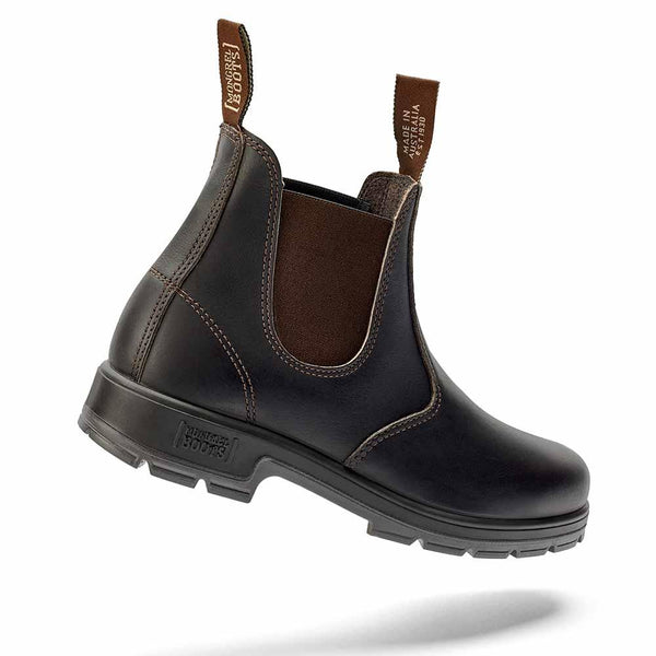 Shop Mongrel K9 Oil Kip Elastic Sided Chelsea Boots | Claret - The Next ...