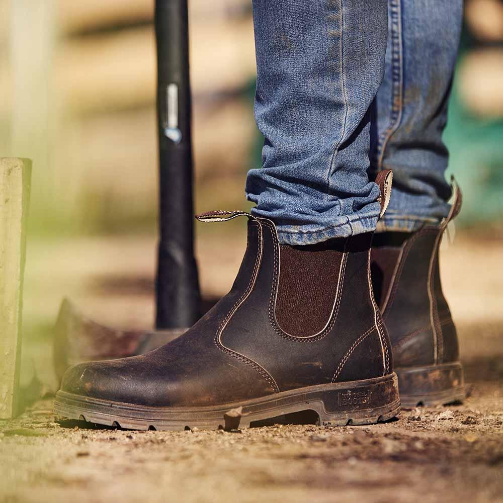 Shop Mongrel K9 Oil Kip Elastic Sided Chelsea Boots | Claret - The Next ...